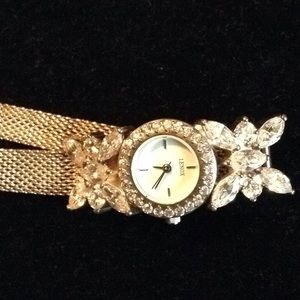 Lenox | Accessories | Vintage Lenox Watch Stunning Lots Of Bling | Poshmark